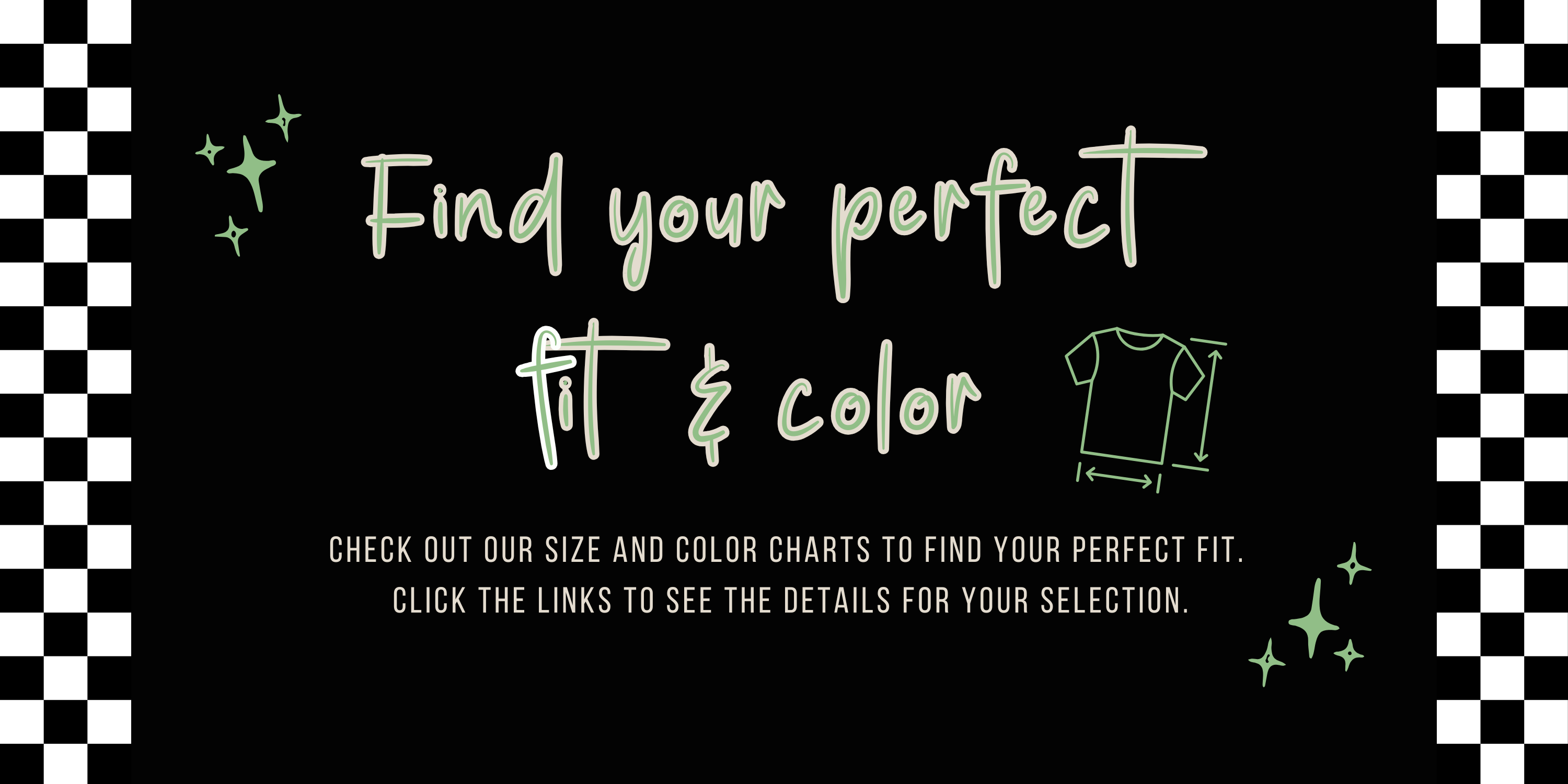 Size & Color Charts – Impressions By Prestige